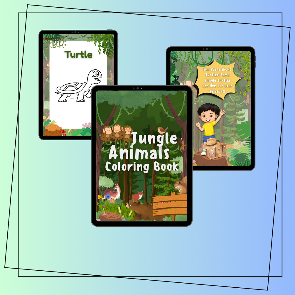 Jungle Animal Coloring Book for Kids | Printable & Fun!
