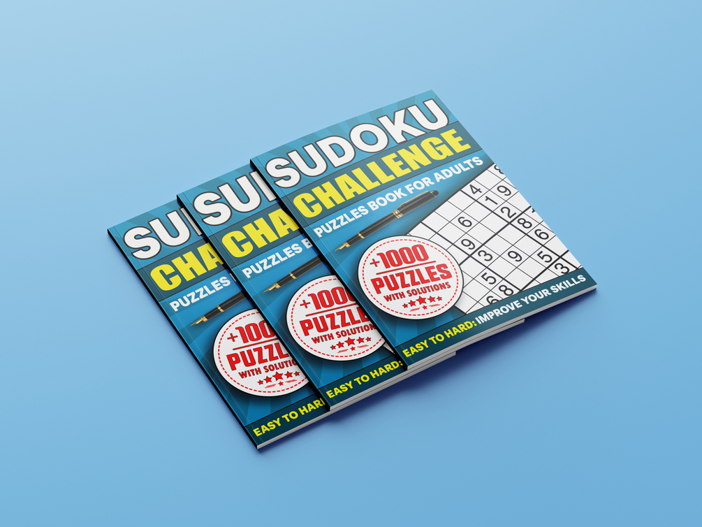 +1000 Challenge Sudoku Puzzles Book for Adults – Easy to Hard Levels ...