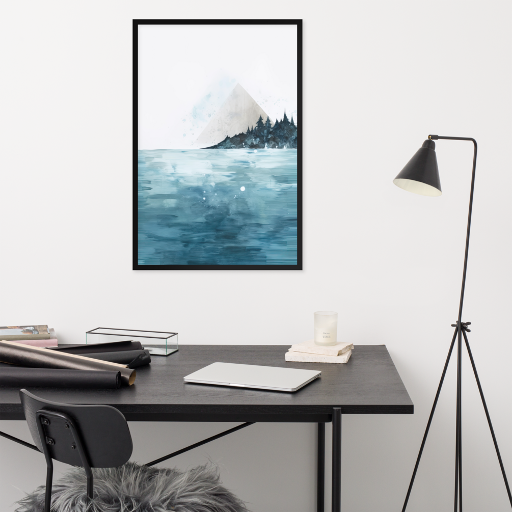 Azure Dreamscape (Matte Paper Poster)