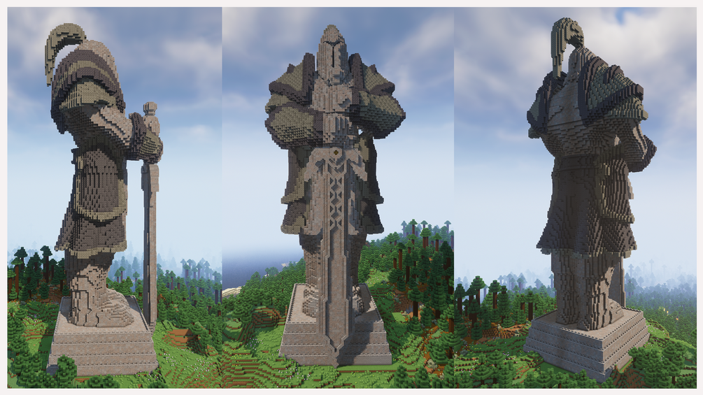 Giant Soldier Statue [MC Version 1.19.4 & Above]