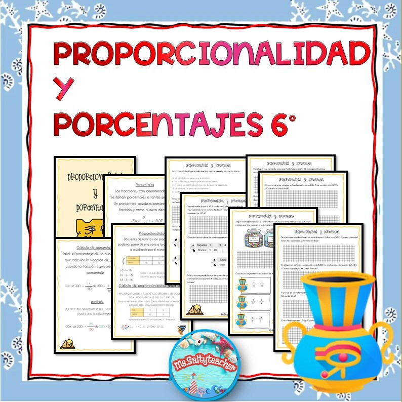 MATE: proporcionalidad y porcentajes 6º