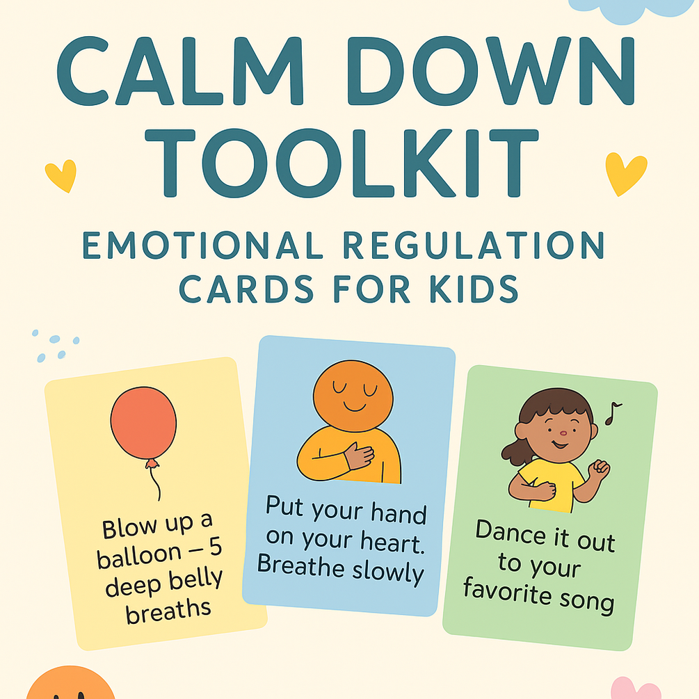 Calm Down Toolkit – Emotional Regulation Cards for Kids