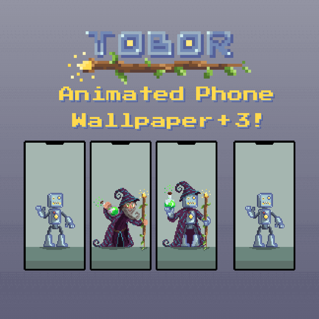 Tobor Animated Phone Wallpaper + 3