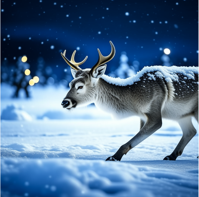 Nature's grace and the charm of winter with these unique reindeer ...