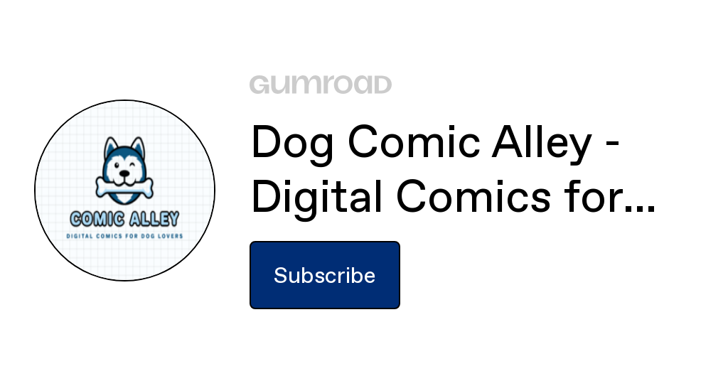 Dog Comic Alley - Digital Comics for Dog Lovers