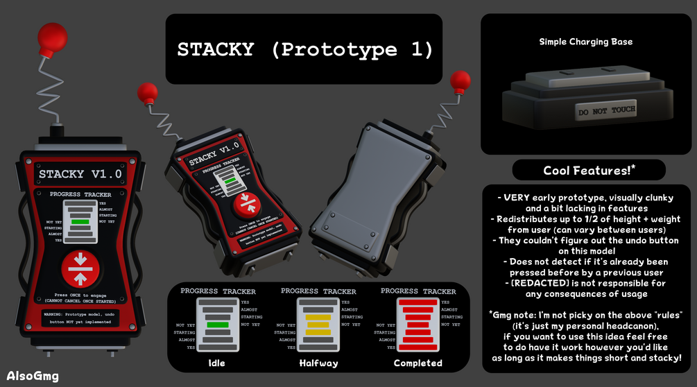 STACKY Prototype 1 (HIGH POLY Version)