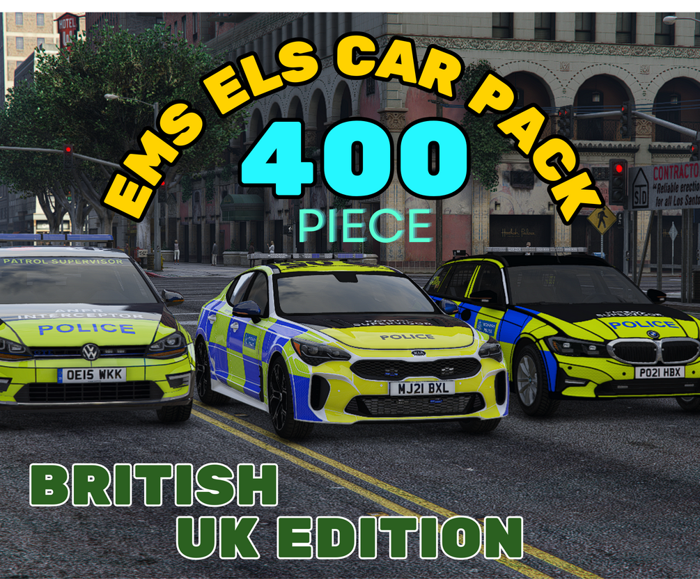 Mega British Car Pack | 400+ UK Ems Cars | UK Fire Cars | British Police Cars | UK Ambulance ...