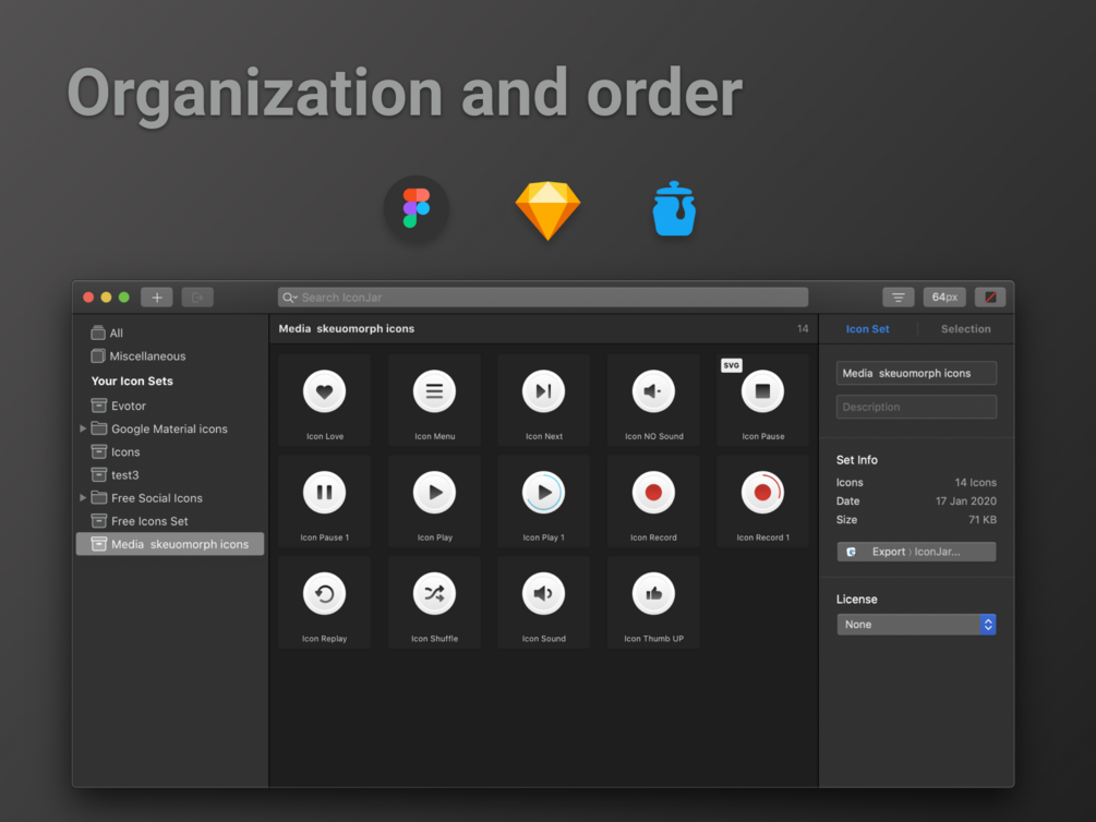 Media skeuomorph icons (Demo)