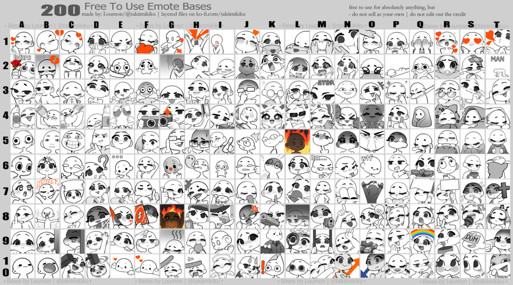 Custom Twitch Emotes | Vtuber, Pets etc