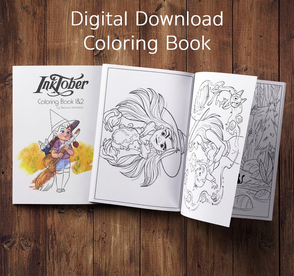 Inktober Coloring Book