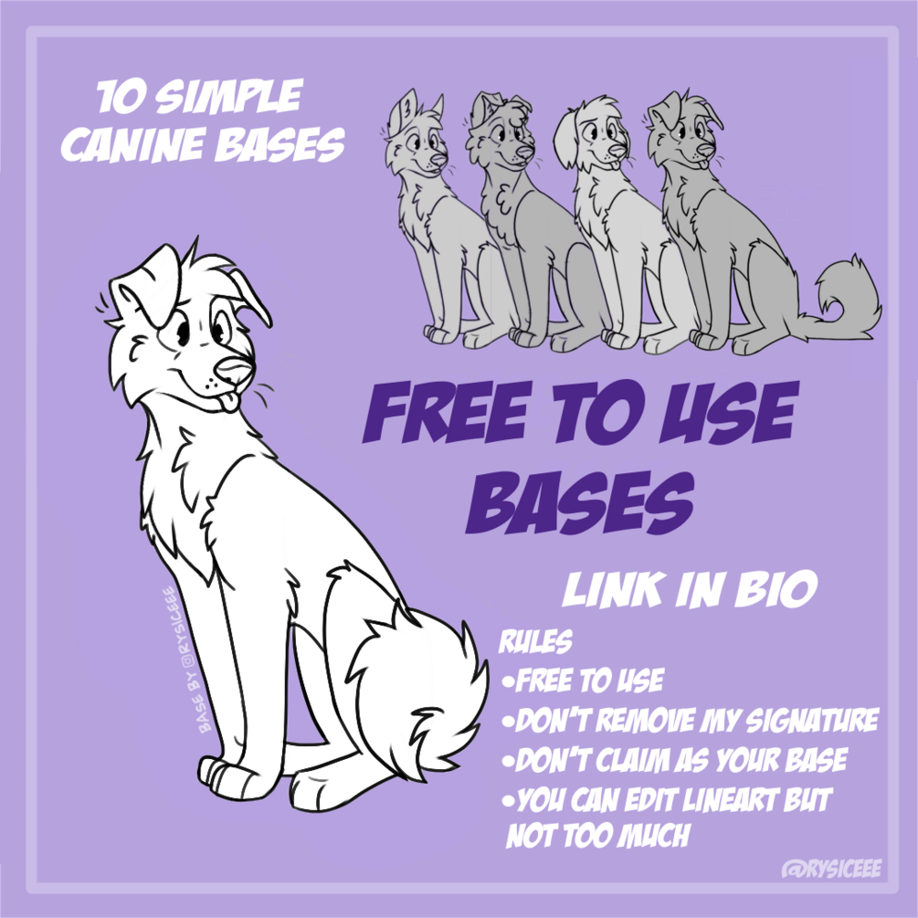 Free to use 10 CANINE BASES
