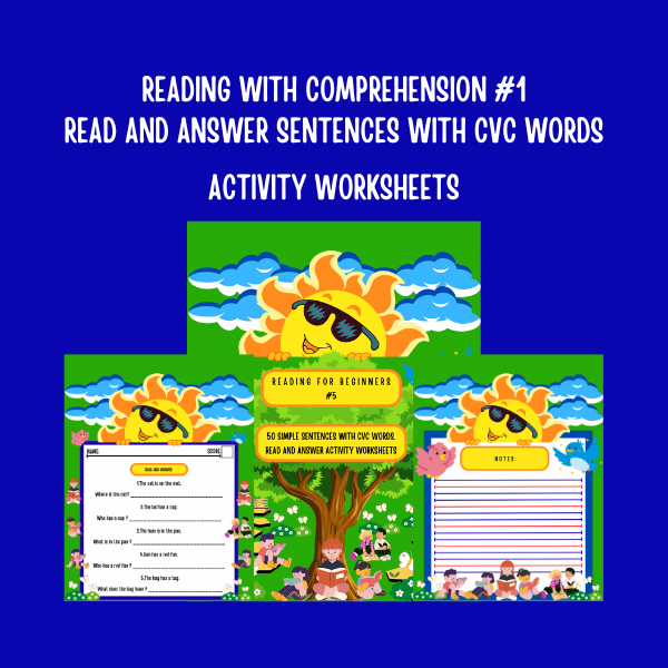 5 IN 1 BUNDLE WORDS ACTIVITY WORKSHEETS /cvc,cvcc,cvce,ccvcc ...