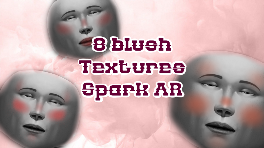 8 Blush Textures Spark AR (ZIP file with project) + test link