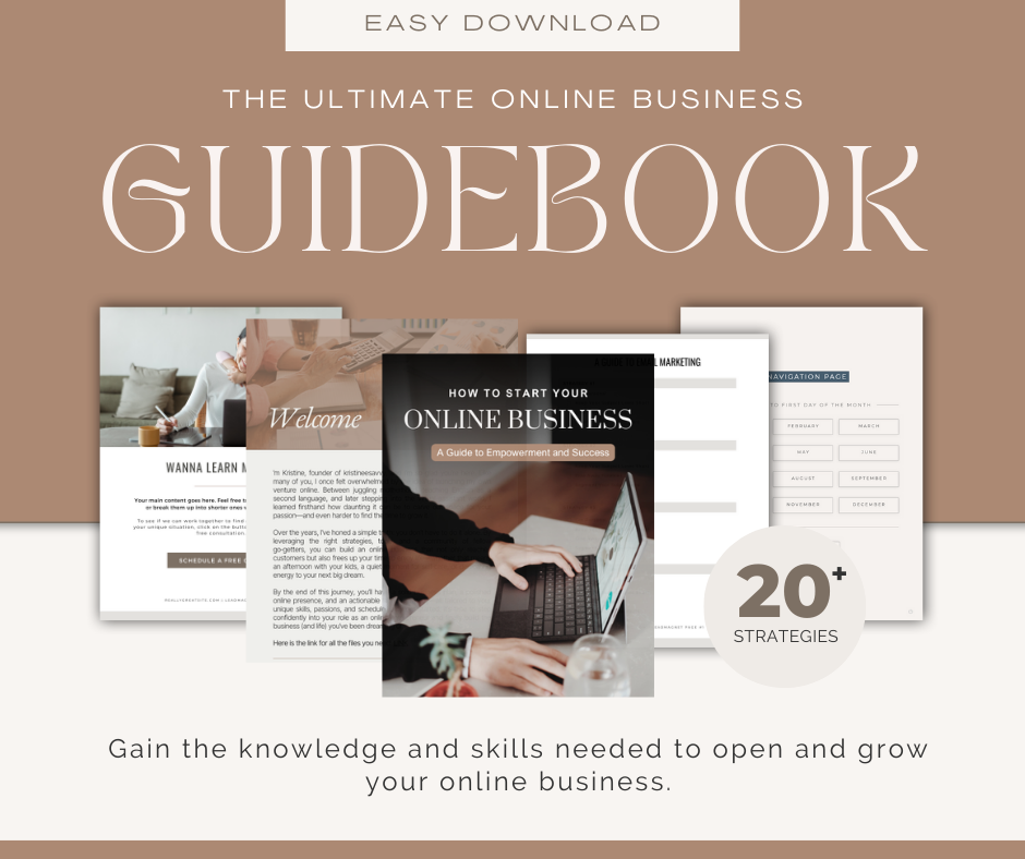 The Ultimate Online Business Guidebook / How to Start your Online Business