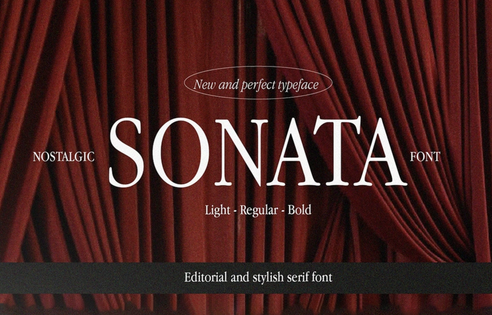 Sonata - Nostalgic Font