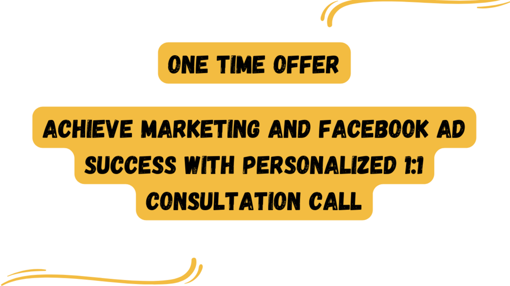 1:1 consultation call (One Time Offer)