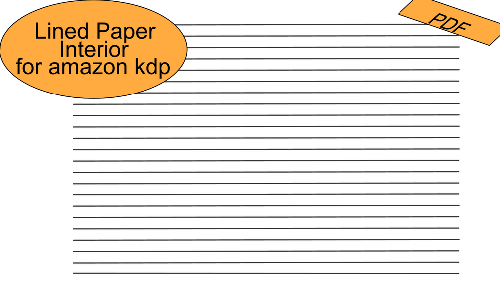 Lined Paper Interior PDF for Amazon KDP