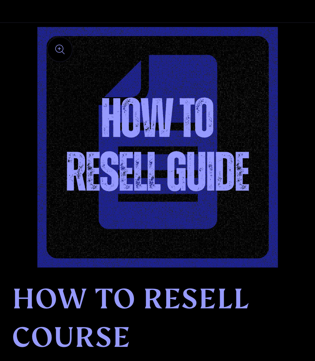 How to resell guide