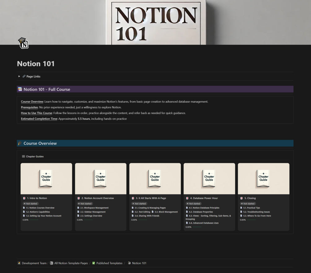 Notion 101: Learn the Basics from the Ground Up