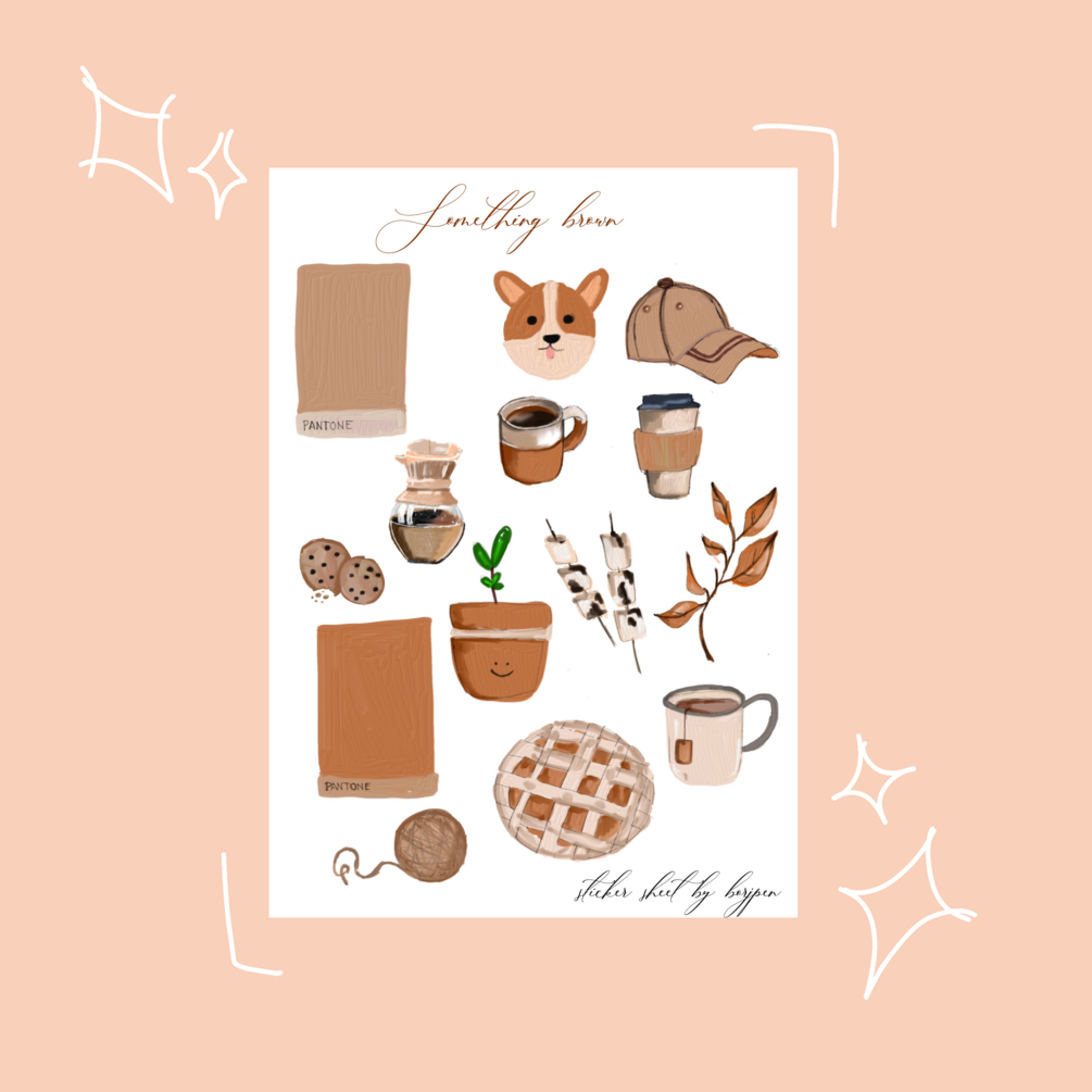 Cute Sticker Sheet Template Design