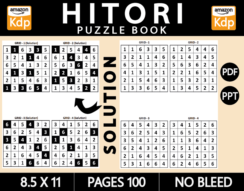 Hitori Puzzle Book