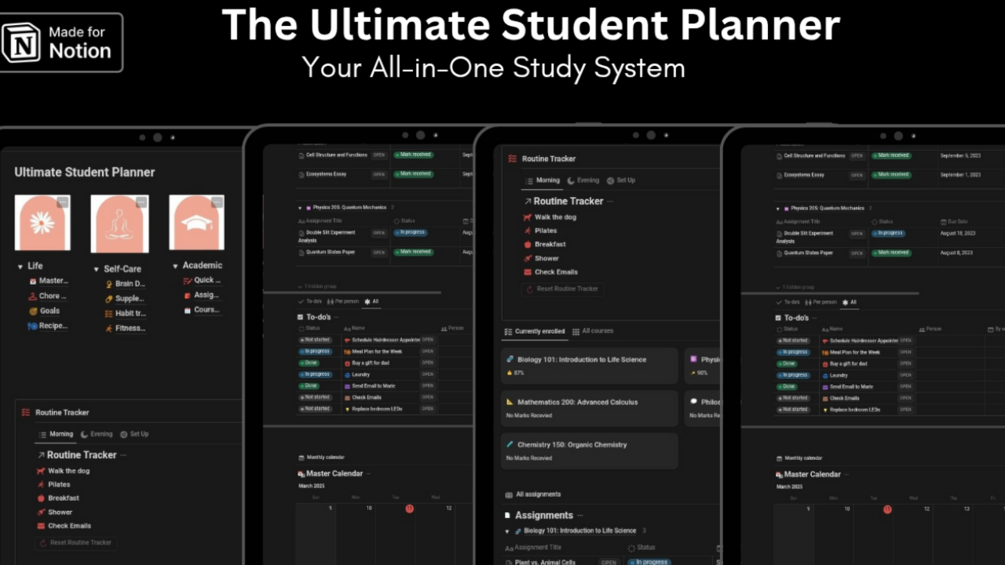 The Ultimate Student Planner – Your All-in-One Study System