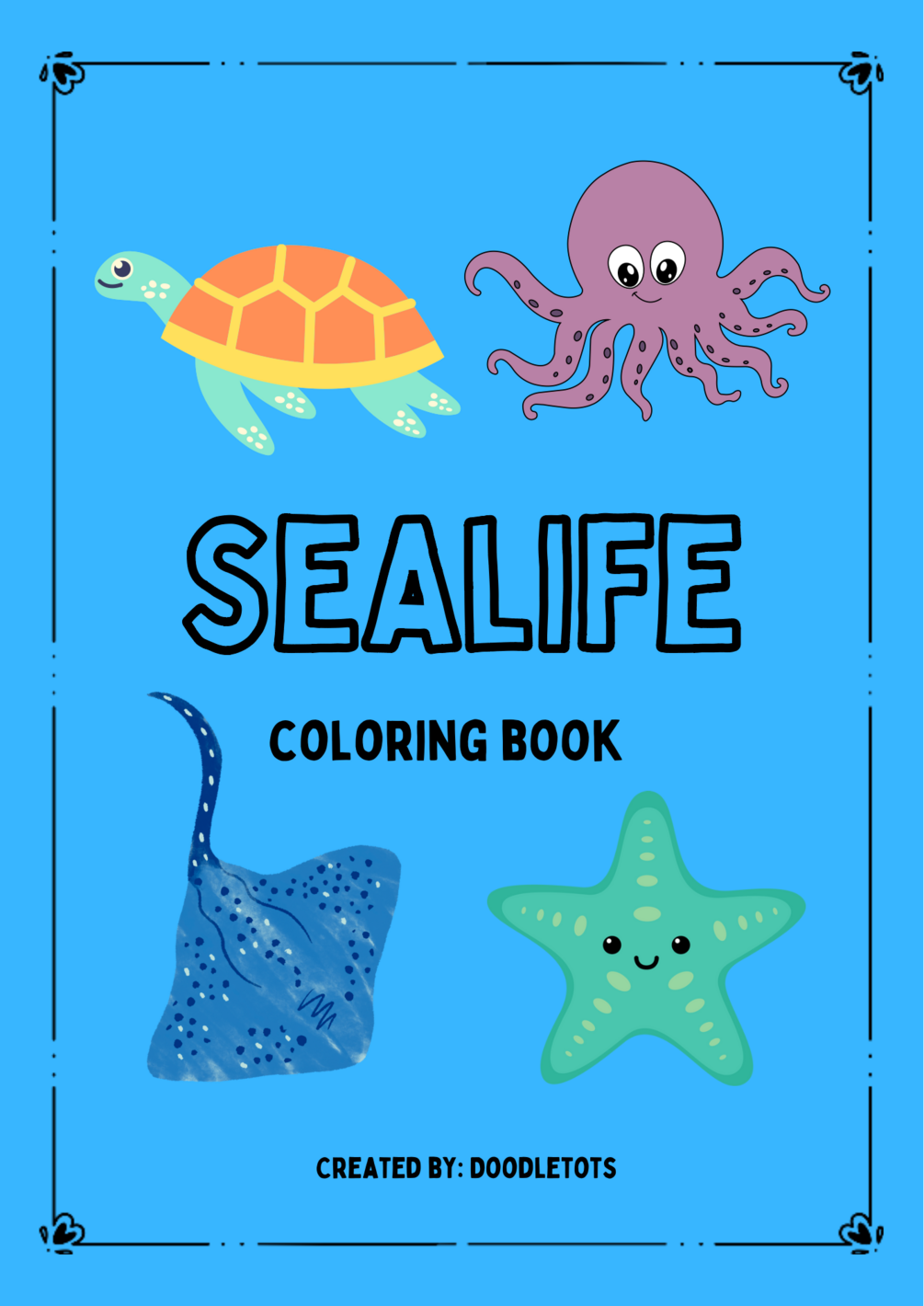🌊 Under the Sea: A Fun Ocean Adventure Coloring Book 🐠🐙🐳