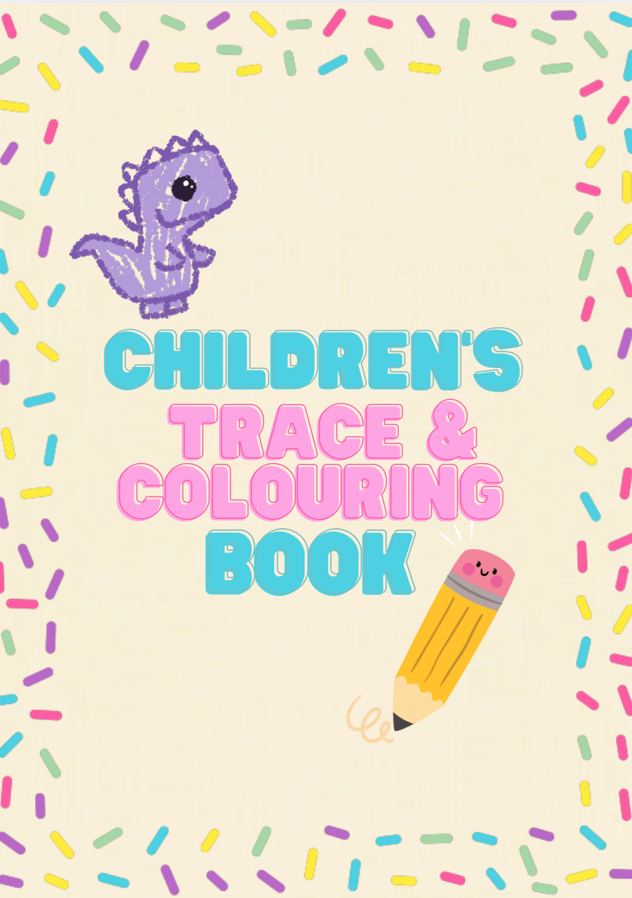 Children’s colouring and trace book