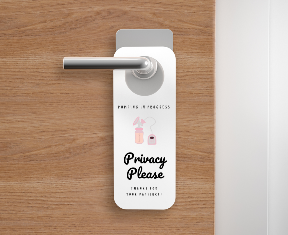 Pumping in Progress - Nursing Room Privacy Sign (Basic)