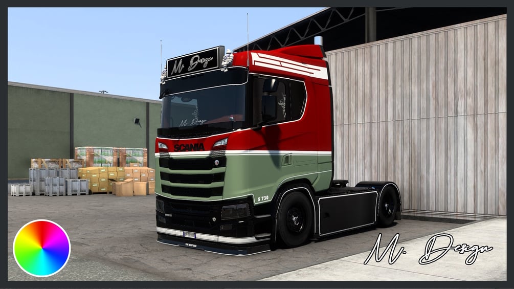 SKIN SCANIA 2016 S NG - MATTE & GLOSS CHANGE COLORS - 1.49 - ETS2