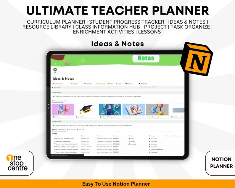 Teacher Master Planner