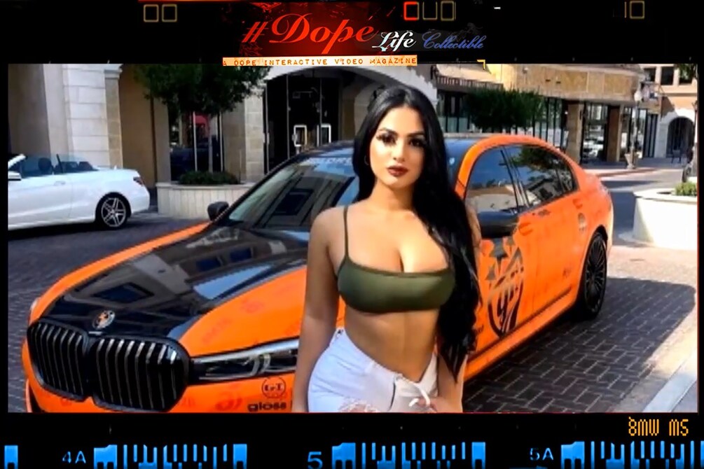 Orange BMW M5 - Dope Life 3D Motion Picture Collectible Art Card