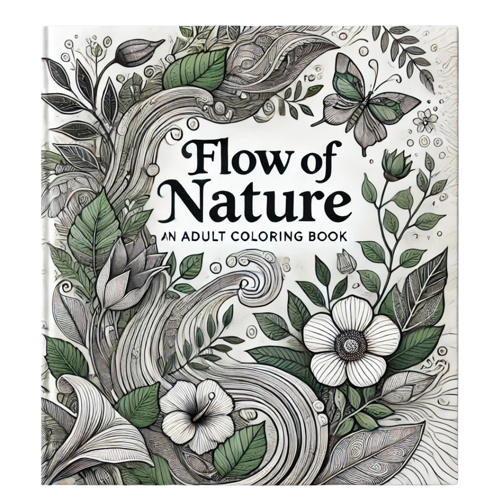 Flow of Nature: An Adult Coloring Book of Serene Landscapes and ...