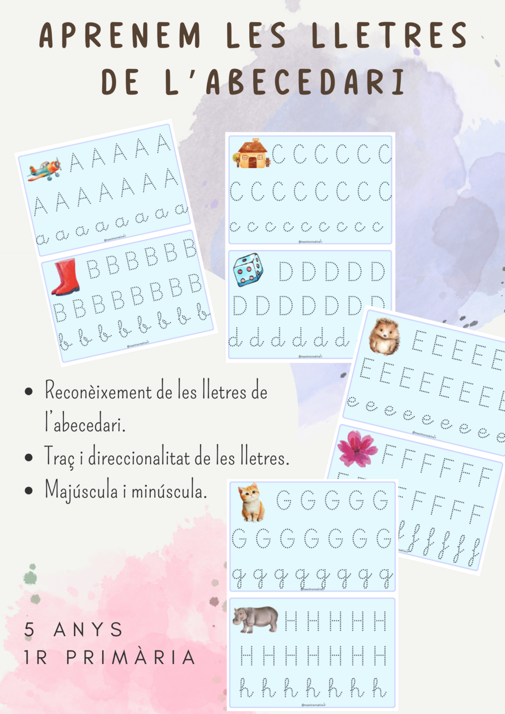 APRENEM LES LLETRES DE L'ABECEDARI