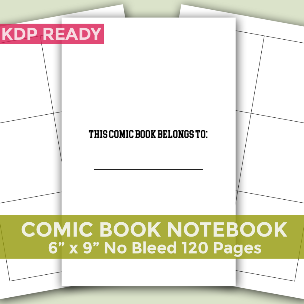 120 Page Comic Book Interior Notebook PDF - KDP Ready