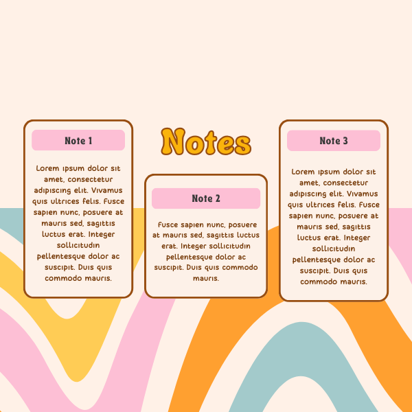 Orange Groovy Retro Daily Agenda Presentation