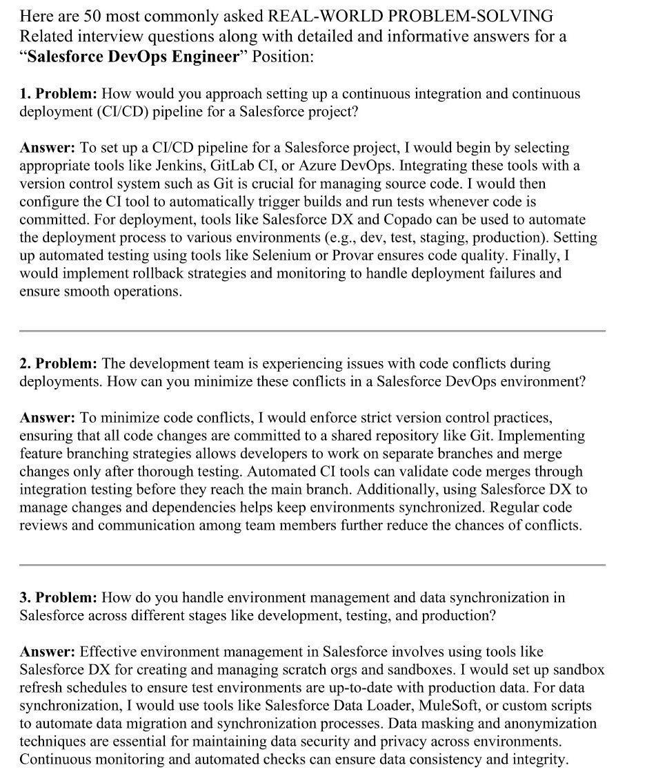 6 PDFs containing ALL Types of Most Asked Interview Q&A (Scenario-Based ...