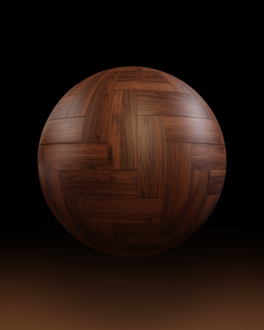 American Walnut Herringbone PBR Texture