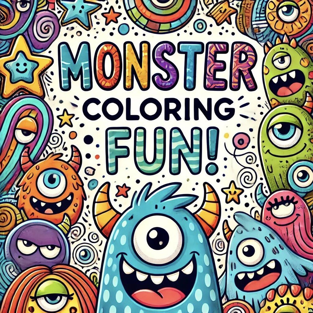 Monster coloring fun!