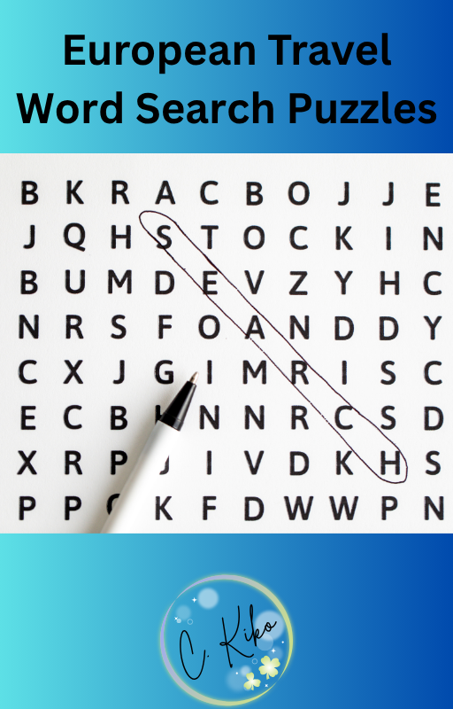 European Word Search Puzzle