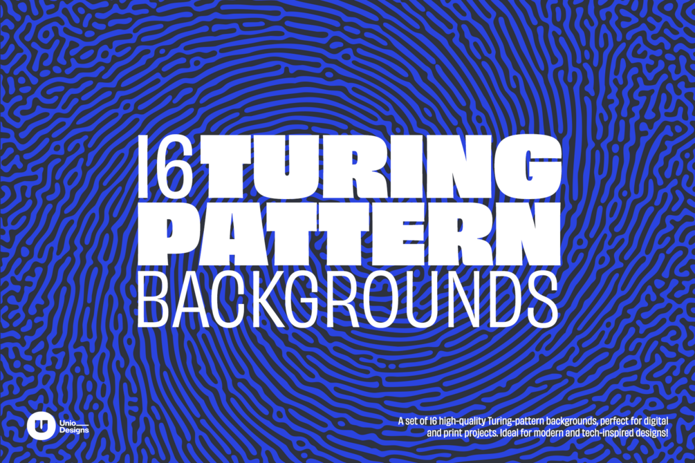 Turing Patterns - 16 Backgrounds