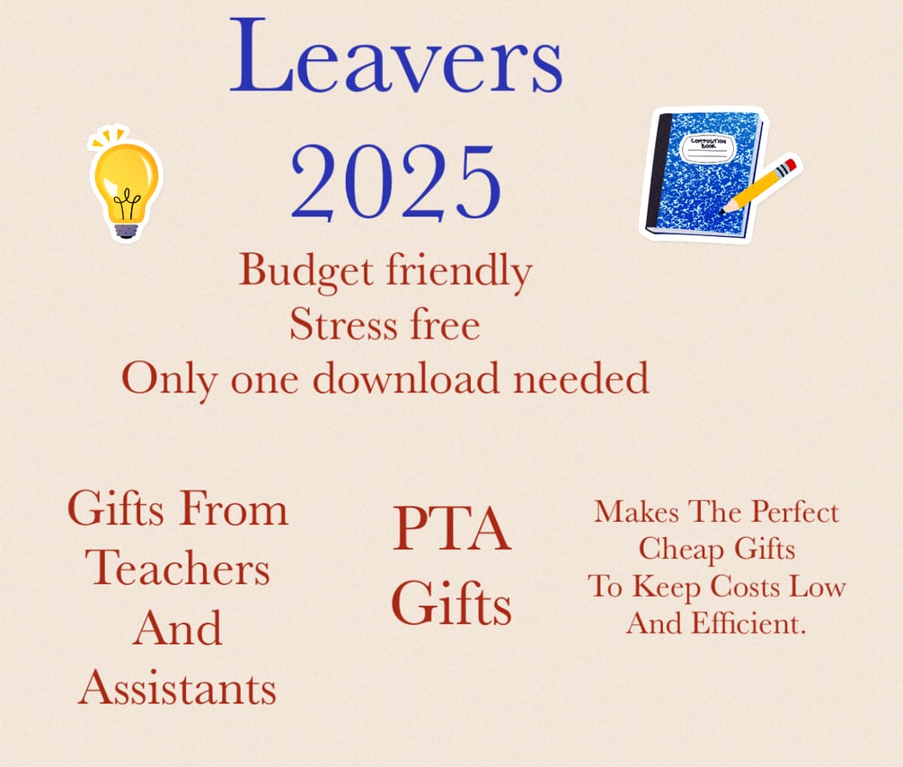Leavers 2025 - PTA stress free gifts!