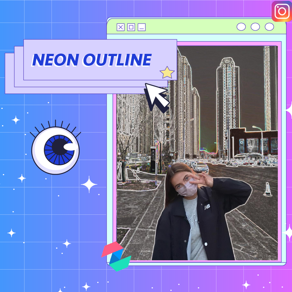 Neon Edge Detection Outline Using Sobel Filter + Picker UI (Materials)