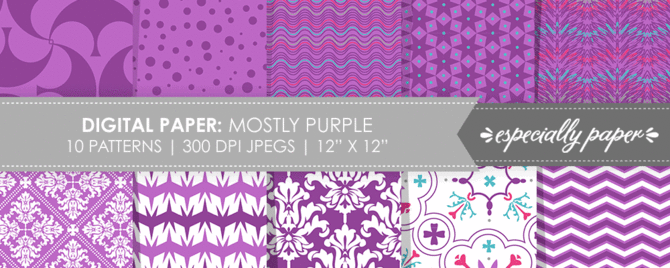 Digital Paper, Mostly Purple