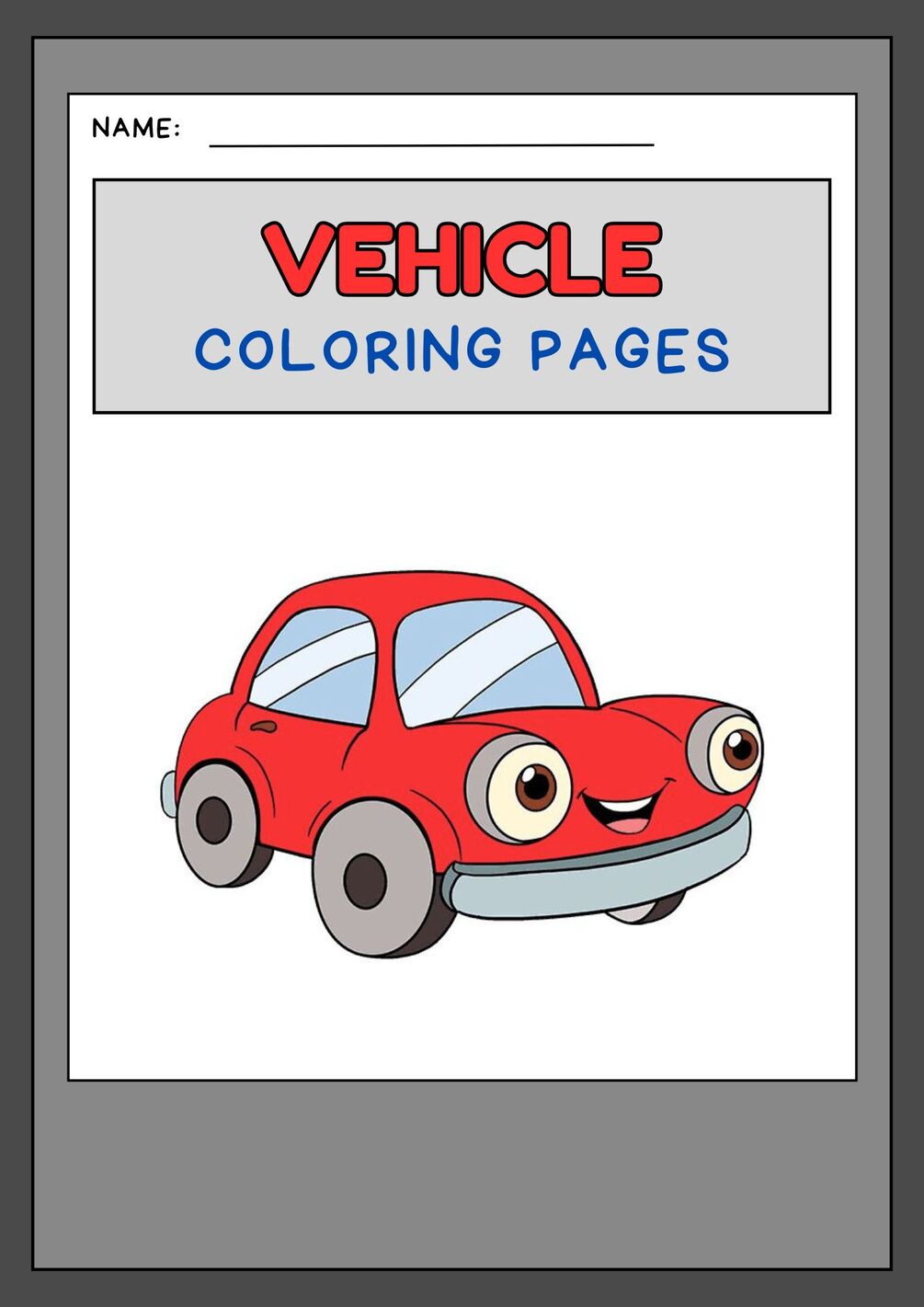 My Coloring Book: Vehicle Editions