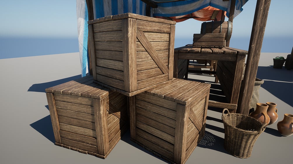 Medieval Market Props Unreal Pack