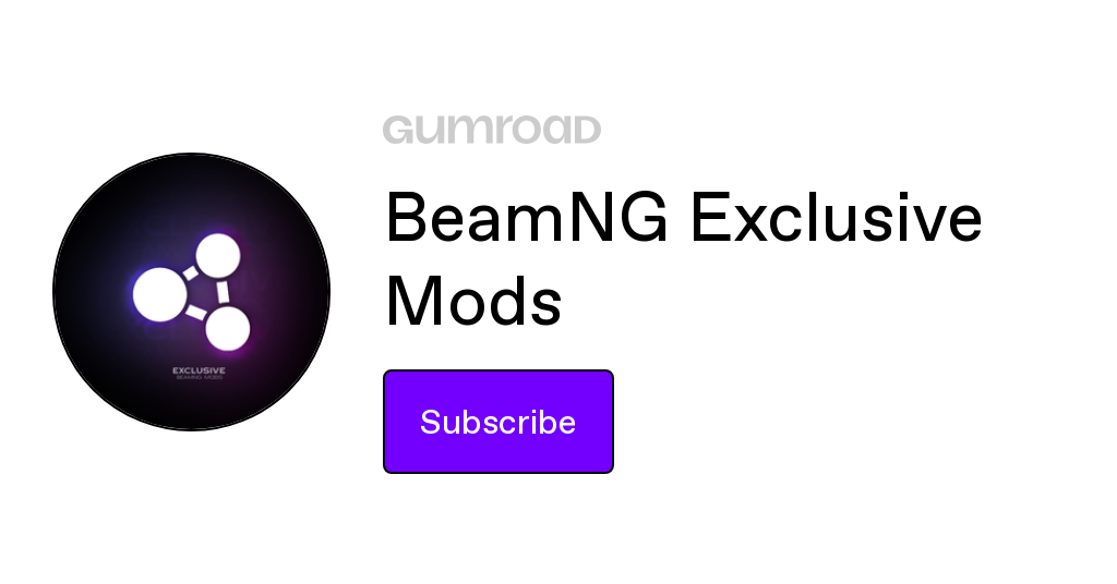 BeamNG Exclusive Mods