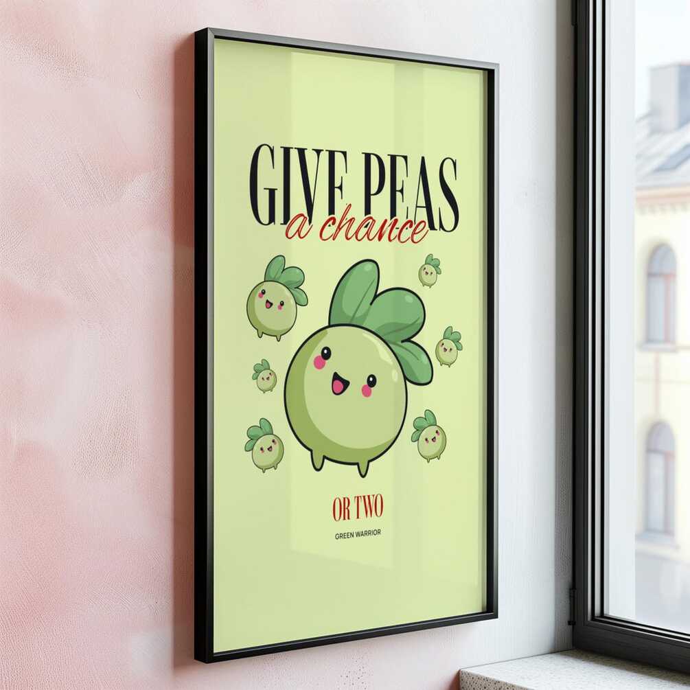 Healthy Food Wall Decor | Cartoon Kitchen Wall Art | Retro Kitchen ...