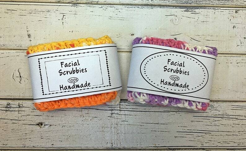 [Printable Crochet Pattern] Plus Labels | Hand Crocheted Facial Scrubbies