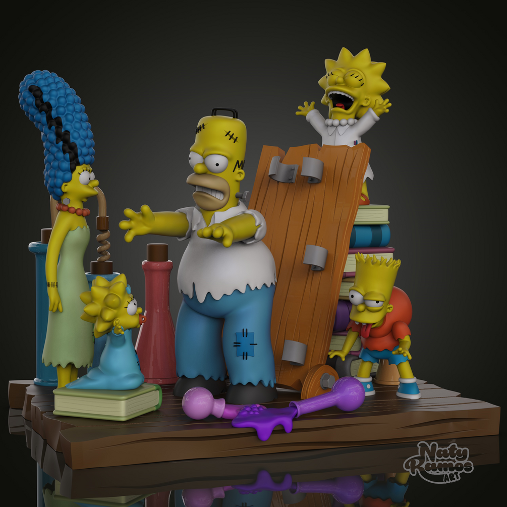 DIORAMA SIMPSONS HORROR